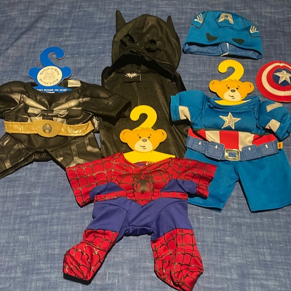 Build-A-Bear | Toys | Buildabear Lot Batman Spiderman Captain America ...
